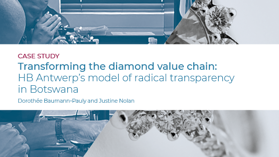 Insights / “Transforming the diamond value chain: HB Antwerp’s model of ...